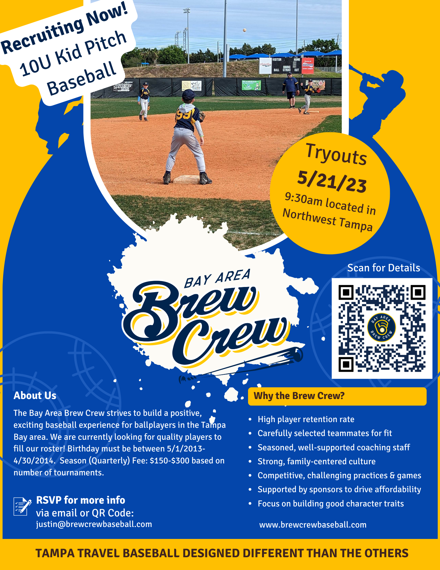 10U Baseball Tryouts | Tampa, Florida 33624 | Select Baseball Tryout